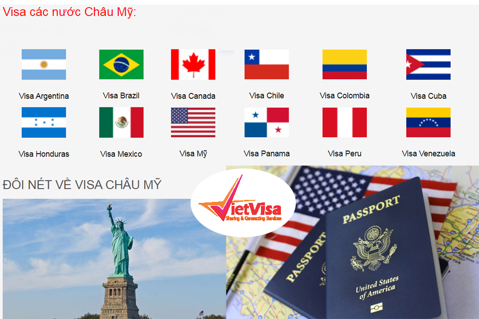 Dịch vụ làm Visa Châu Mỹ